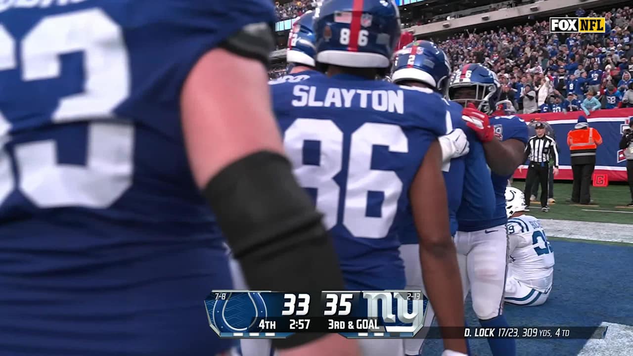New York Giants quarterback Drew Lock's touchdown run gets Giants past ...