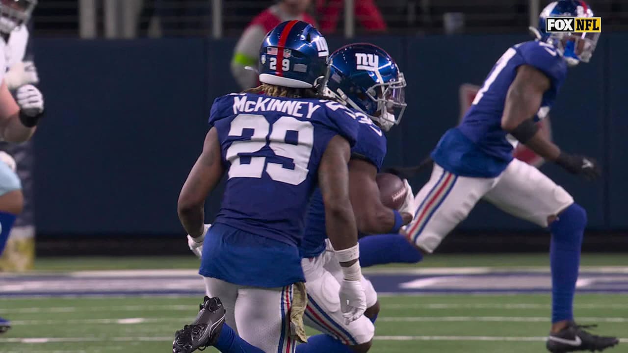 New York Giants cornerback Darnay Holmes takes advantage of Dallas ...