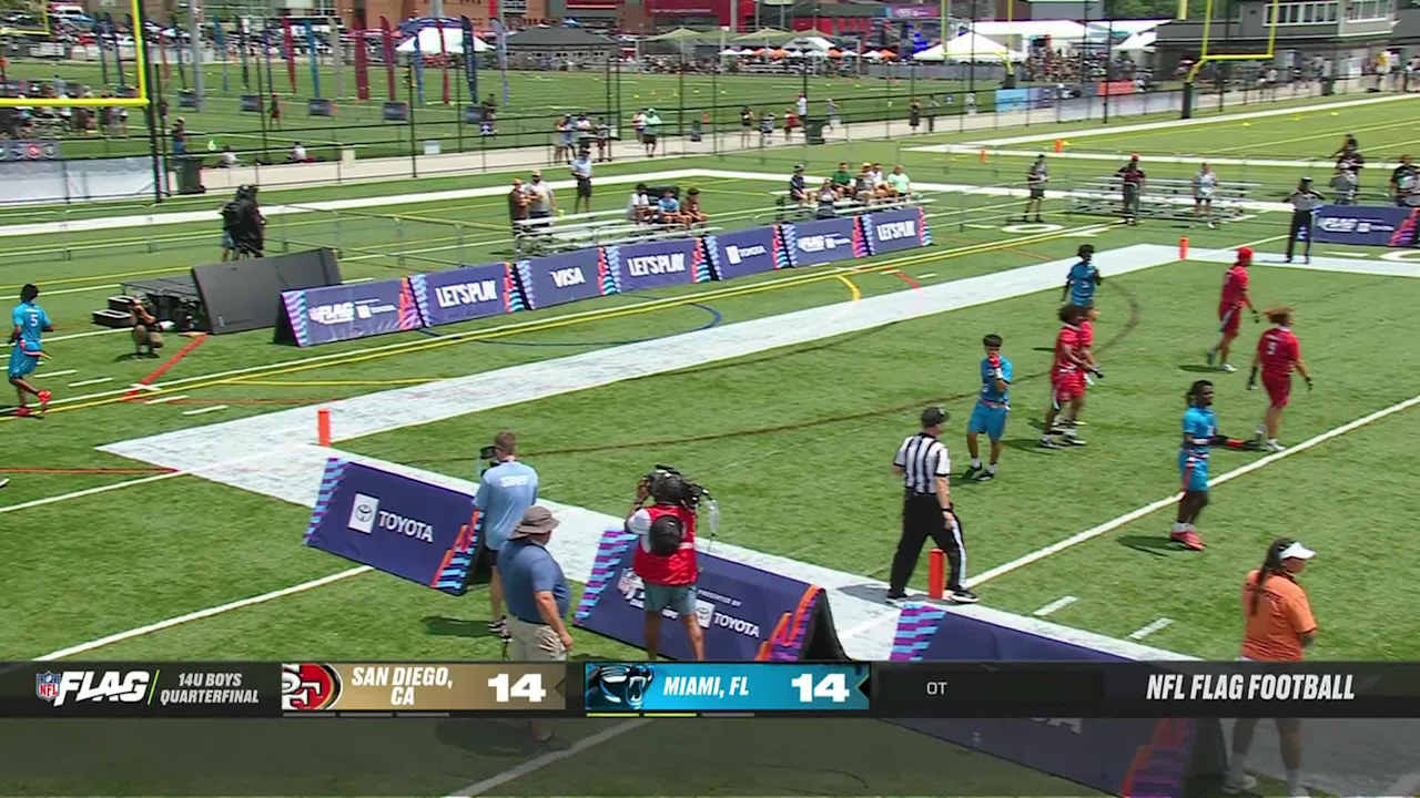 MIA FLAG 14U Panthers wide receiver Brandon Figueroa reels in ...