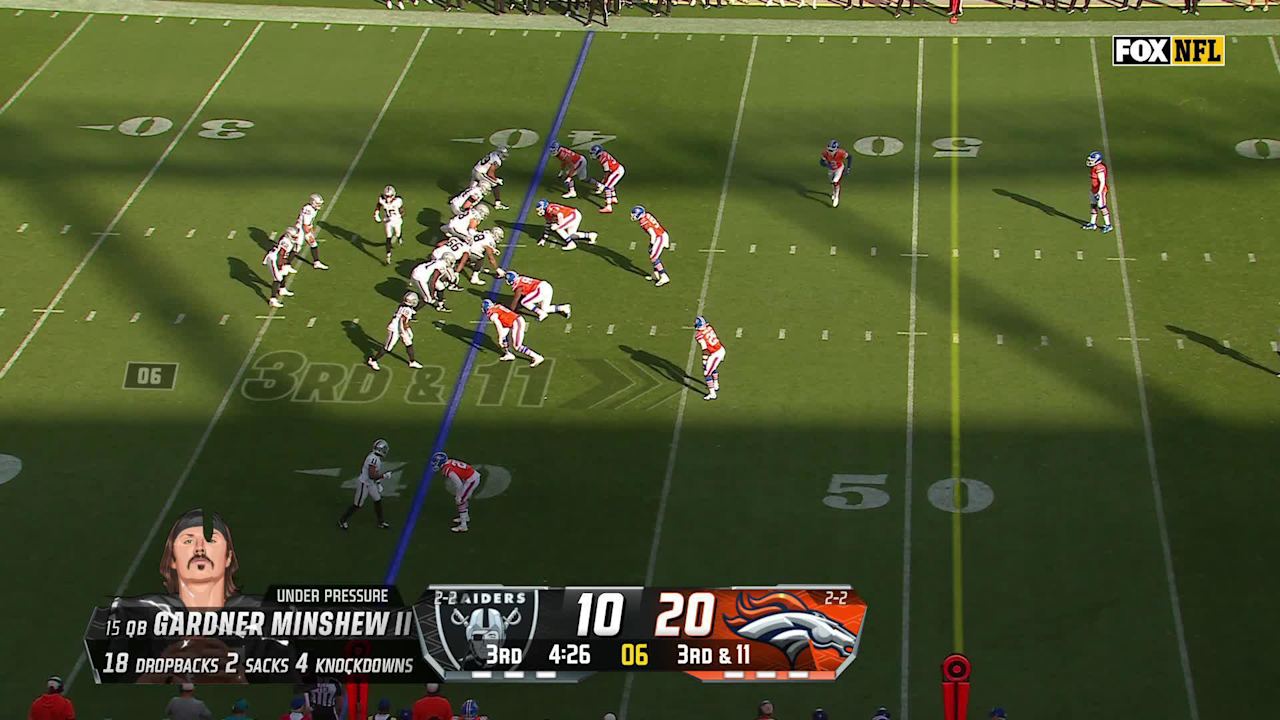 Denver Broncos cornerback Riley Moss looks more like Randy at the catch ...