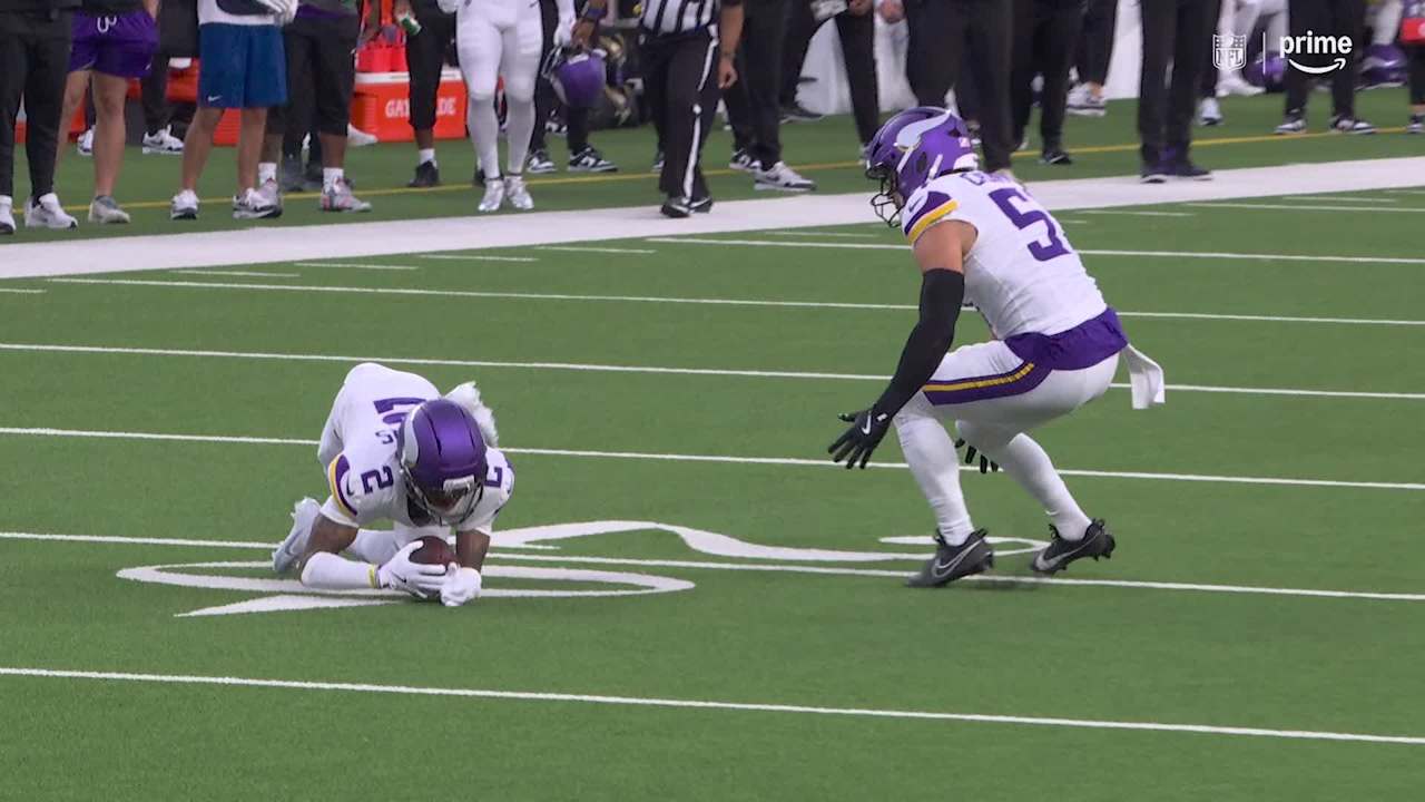 Minnesota Vikings cornerback Isaiah Rodgers' pick-six touchdown is ...