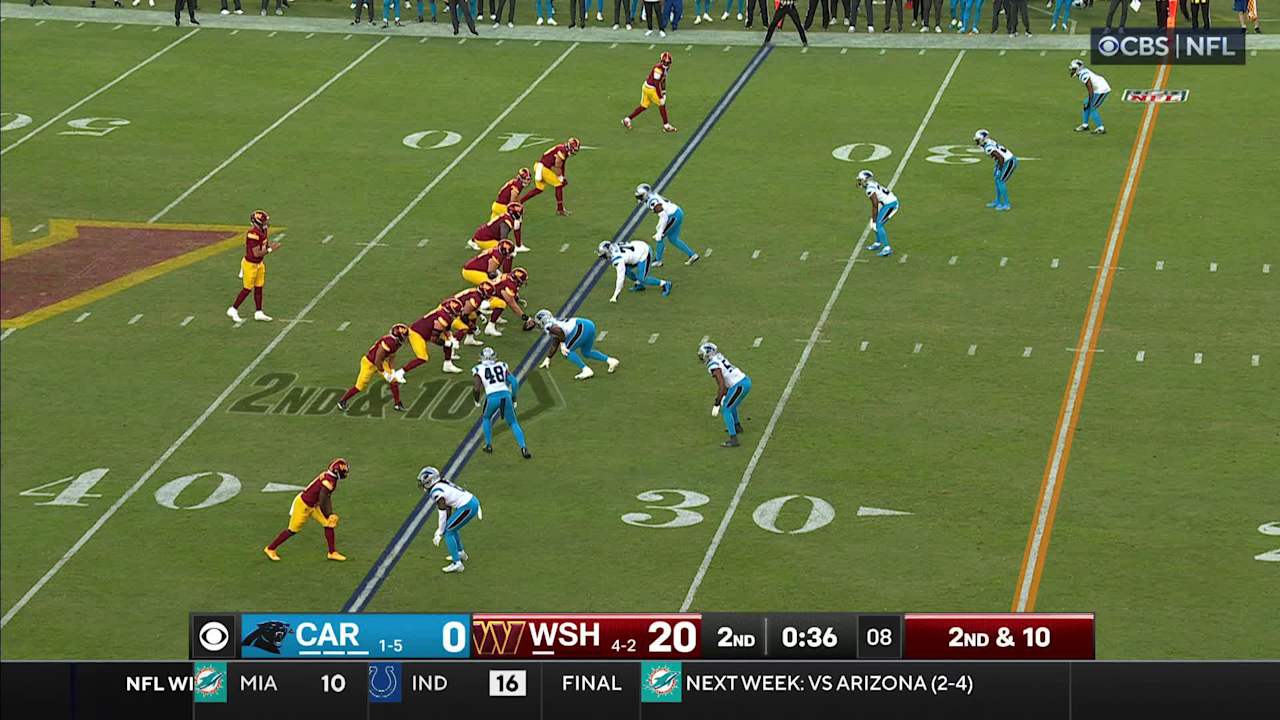 Washington Commanders wide receiver Dyami Brown's 23-yard reception ...