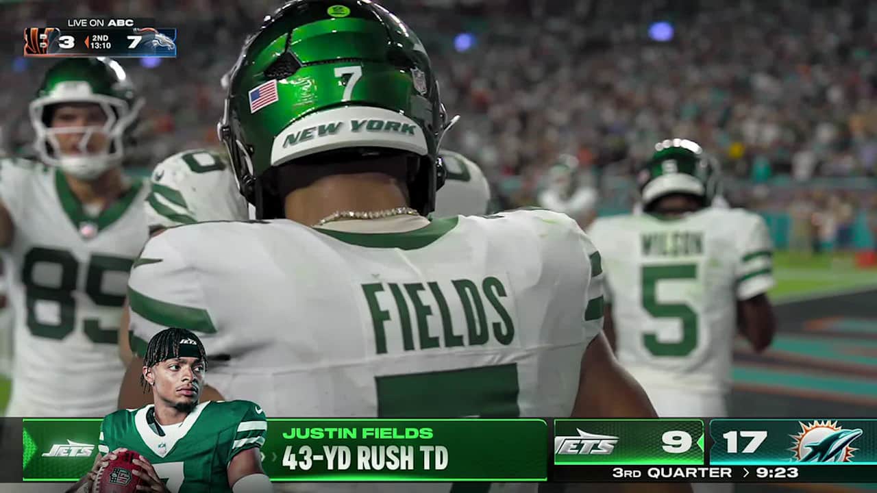 Can't-Miss Play: 43-yard touchdown run! New York Jets quarterback ...