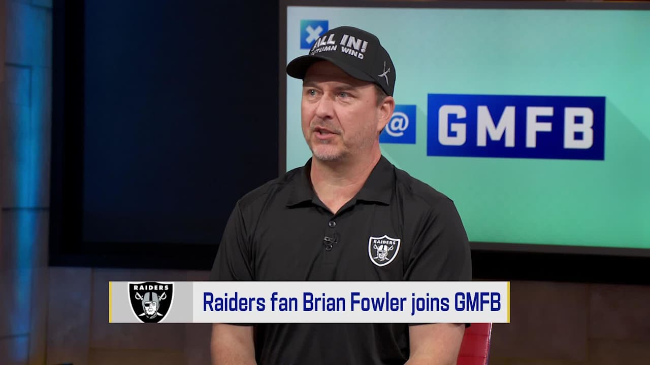 Raiders super fan Brian Fowler joins 'GMFB' to share how he ...
