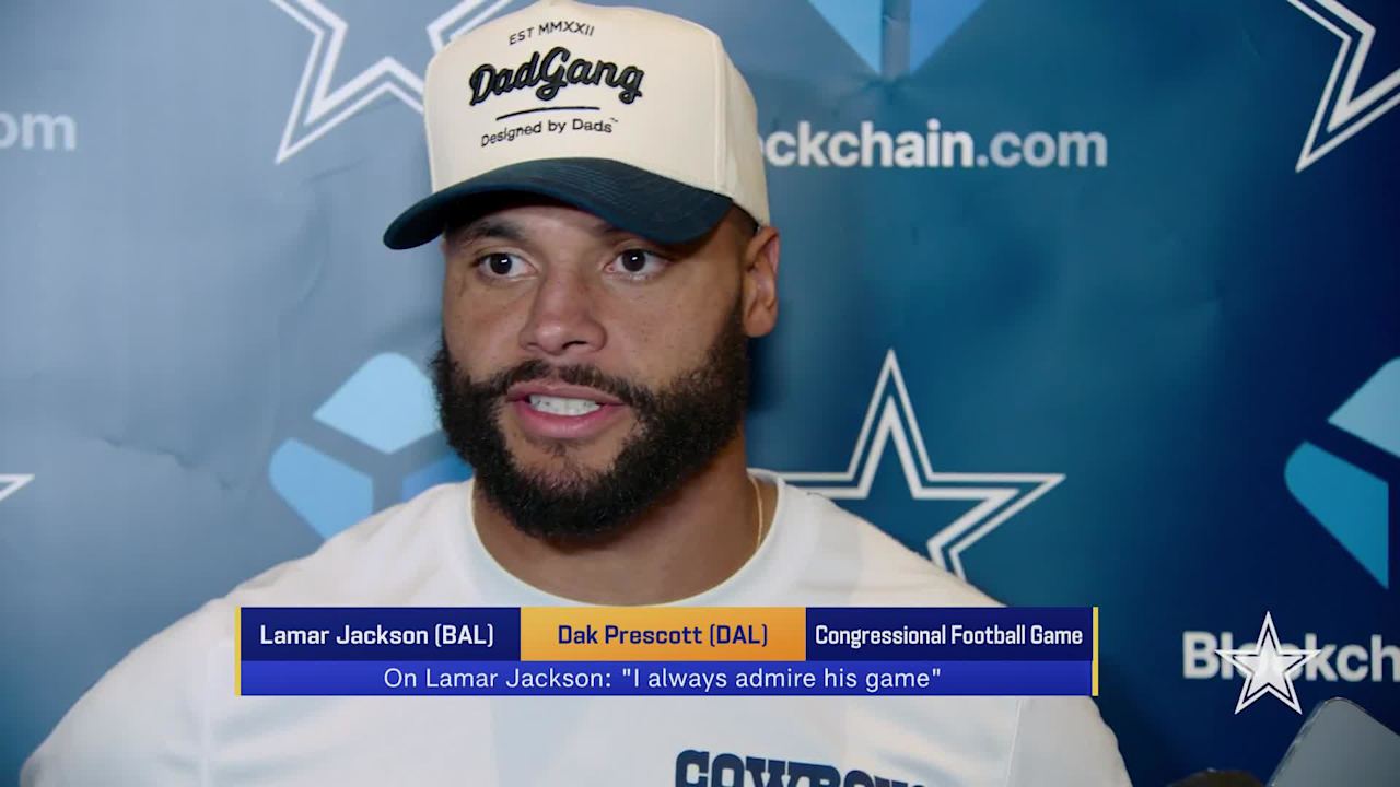 Dallas Cowboys quarterback Dak Prescott on Baltimore Ravens quarterback ...