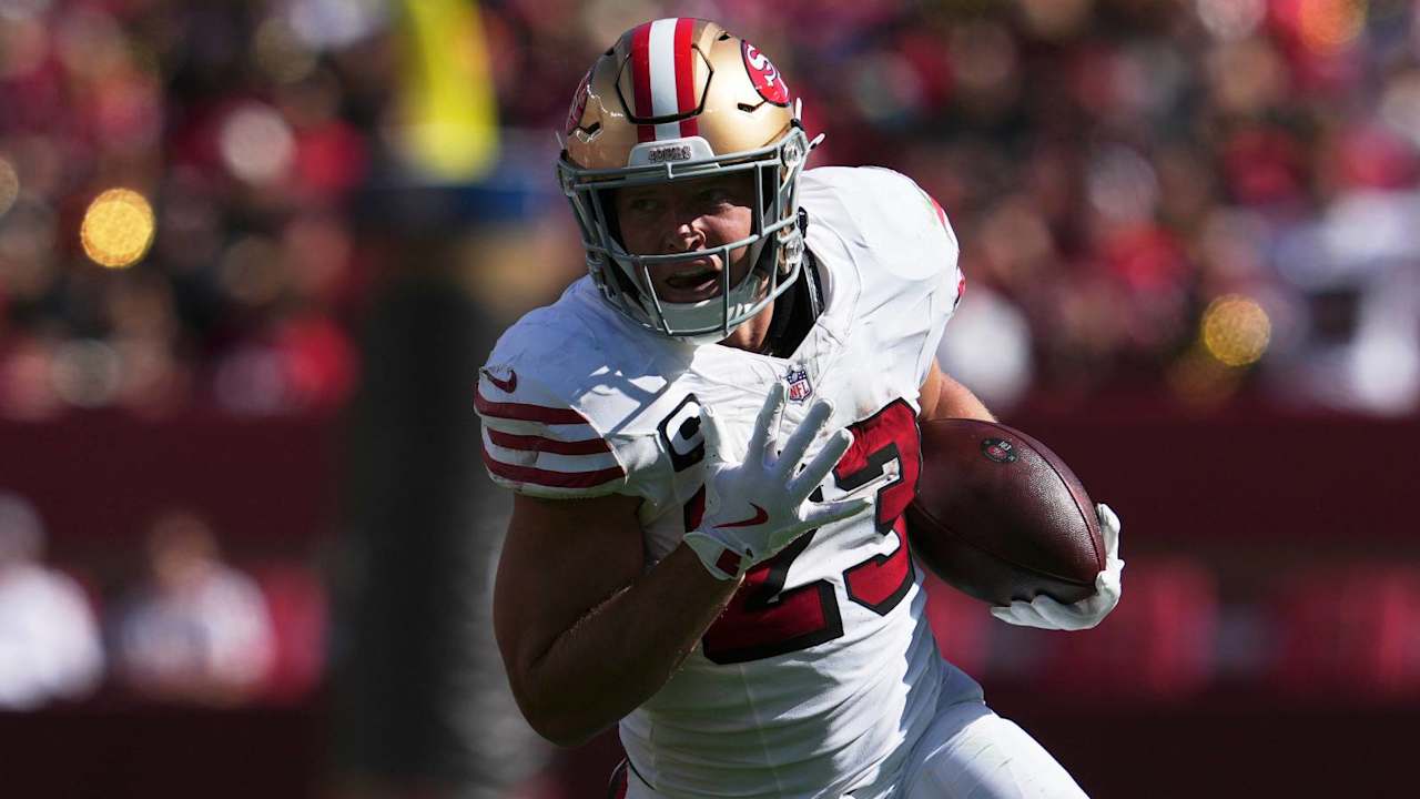 Niners RB Christian McCaffrey shrugs off workload concerns entering age ...