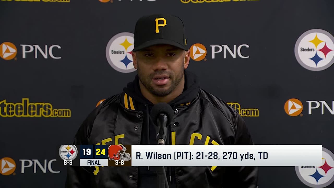 Pittsburgh Steelers quarterback Russell Wilson reacts to Week 12 loss ...