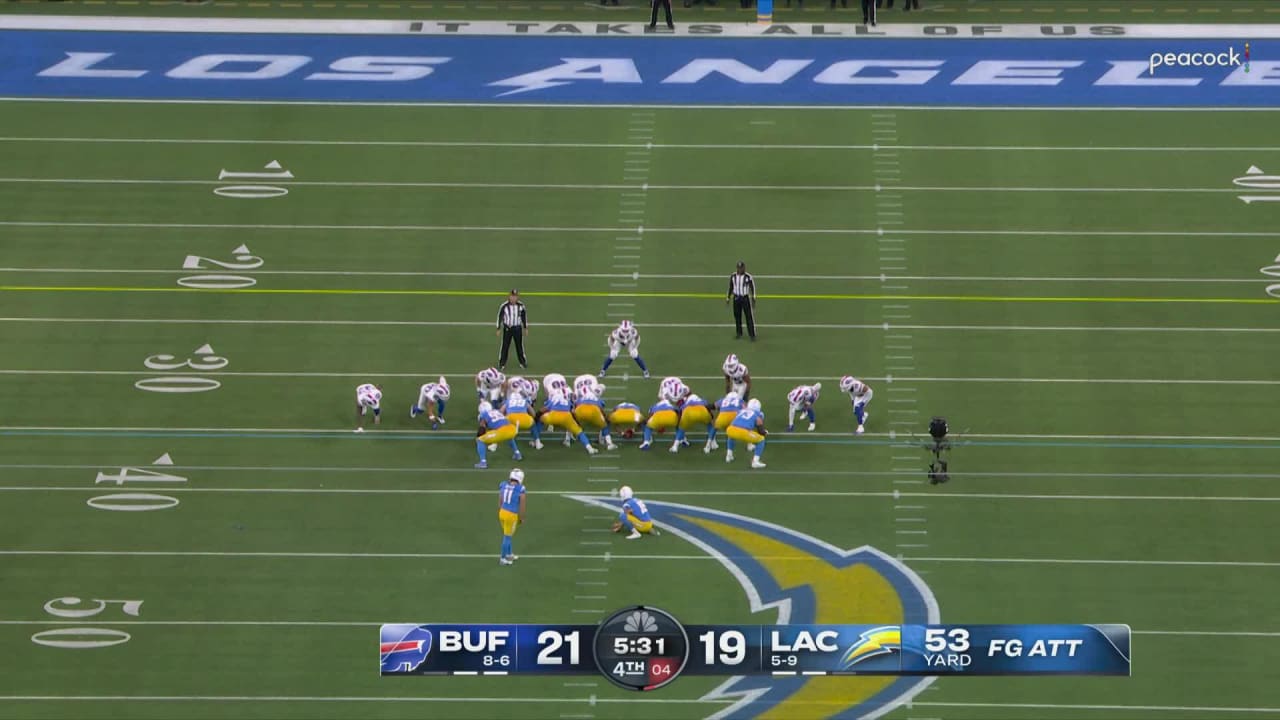 Los Angeles Chargers kicker Cameron Dicker's 53-yard FG puts Chargers ...
