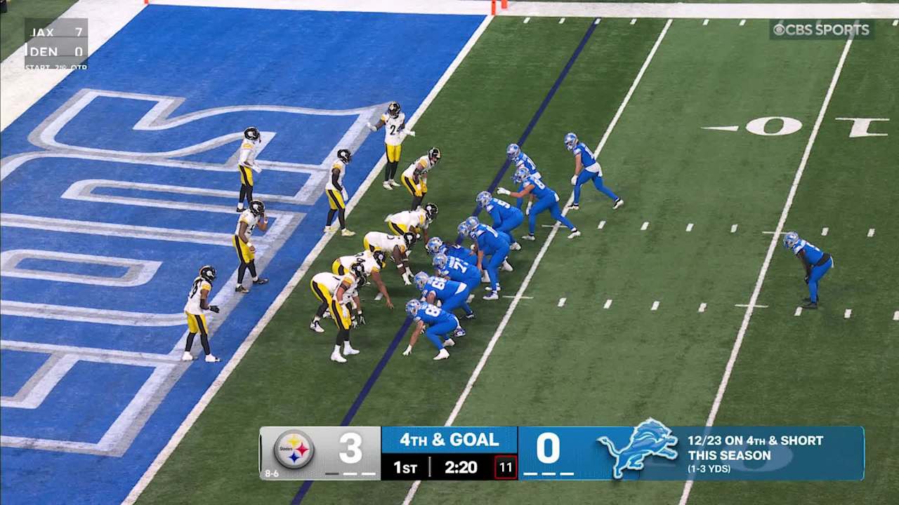 Detroit Lions quarterback Jared Goff's fourth-and-goal pass falls ...
