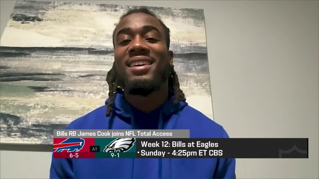 Buffalo Bills running back James Cook joins 'NFL Total Access' to ...