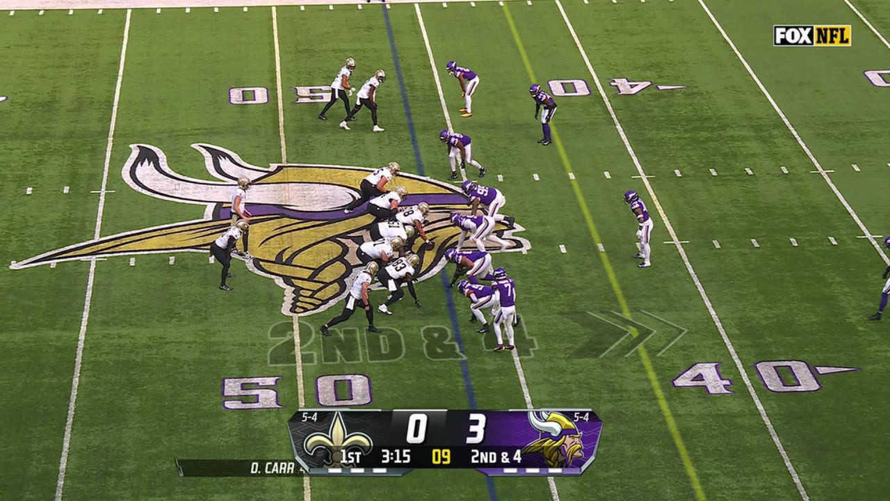 New Orleans Saints quarterback Derek Carr's 23-yard fastball ...