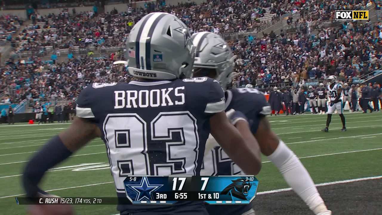 Dallas Cowboys quarterback Cooper Rush's dime finds a double-teamed ...