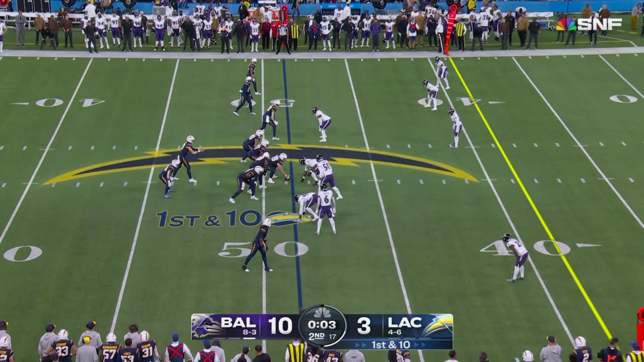 Baltimore Ravens cornerback Arthur Maulet picks off Los Angeles ...