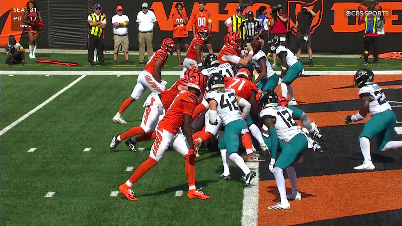 Cincinnati Bengals quarterback Jake Browning's over the top touchdown ...