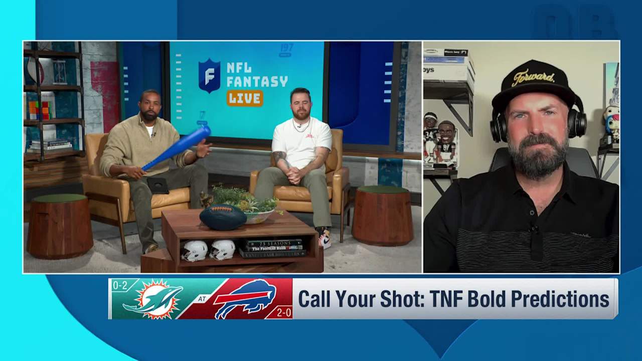 NFL Network fantasy analysts Adam Rank and Michael F. Florio TNF Bold ...