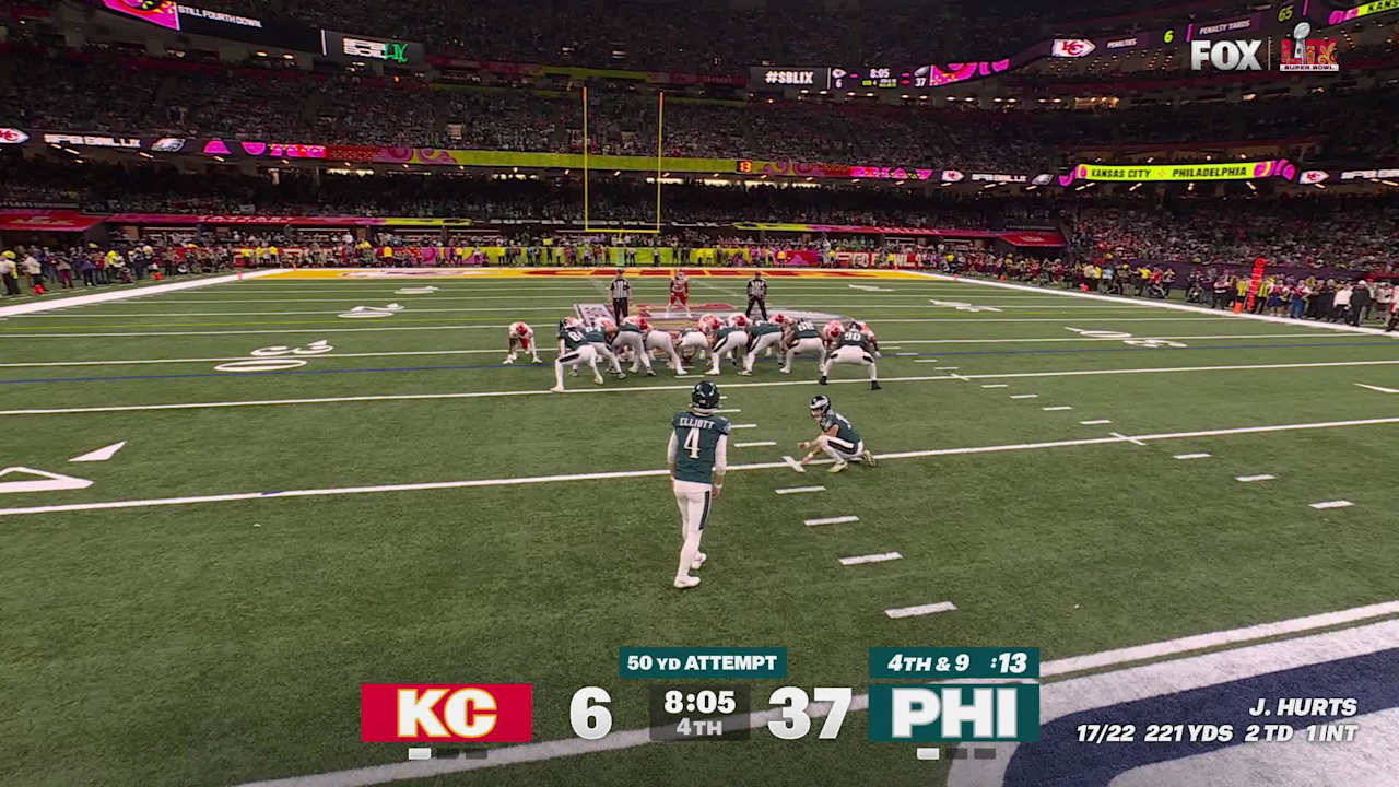 Philadelphia Eagles' kicker Jake Elliott's 50-yard field goal boosts ...