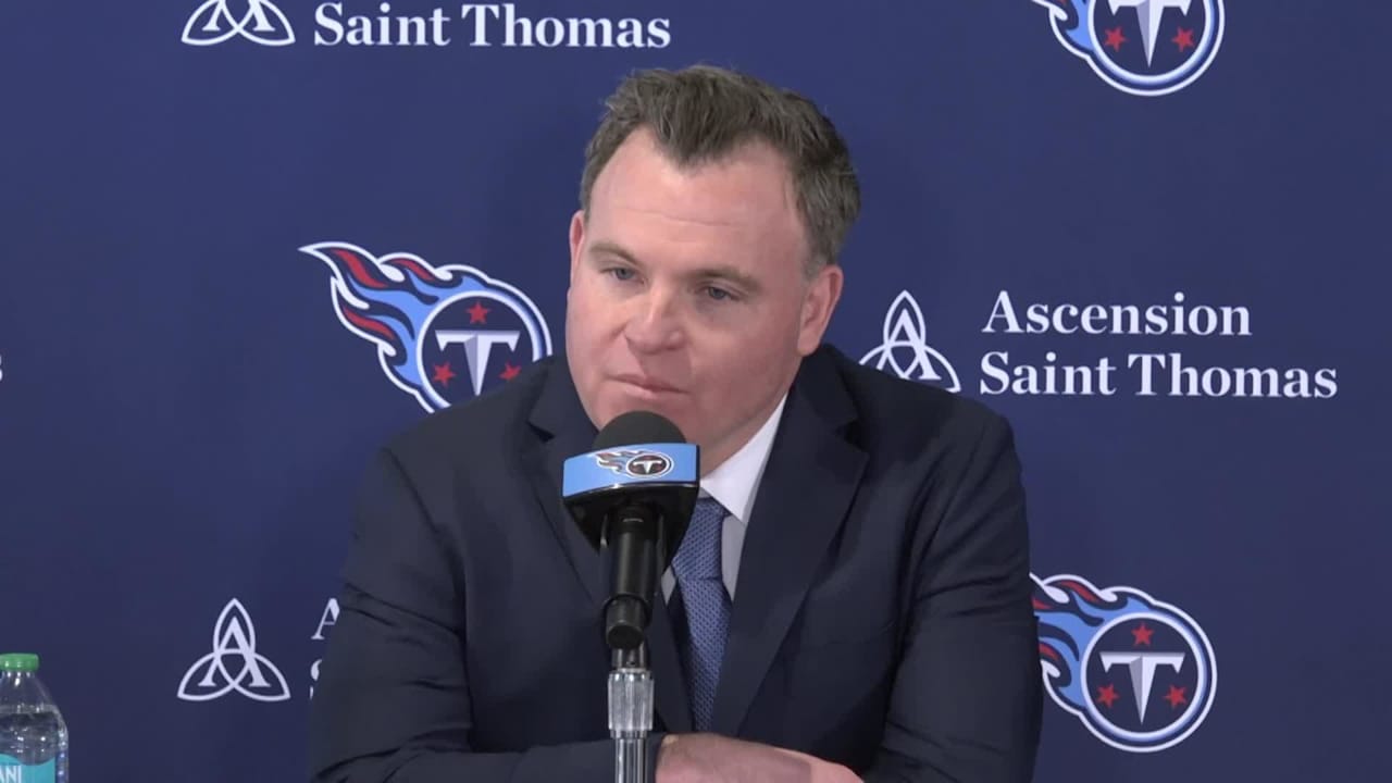 Tennessee Titans general manager Mike Borgonzi describes the kind of ...