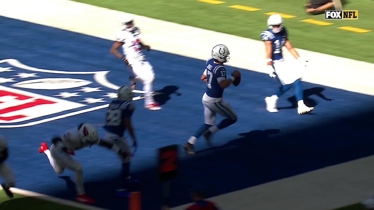 Indianapolis Colts quarterback Daniel Jones calls his own number on 3 ...