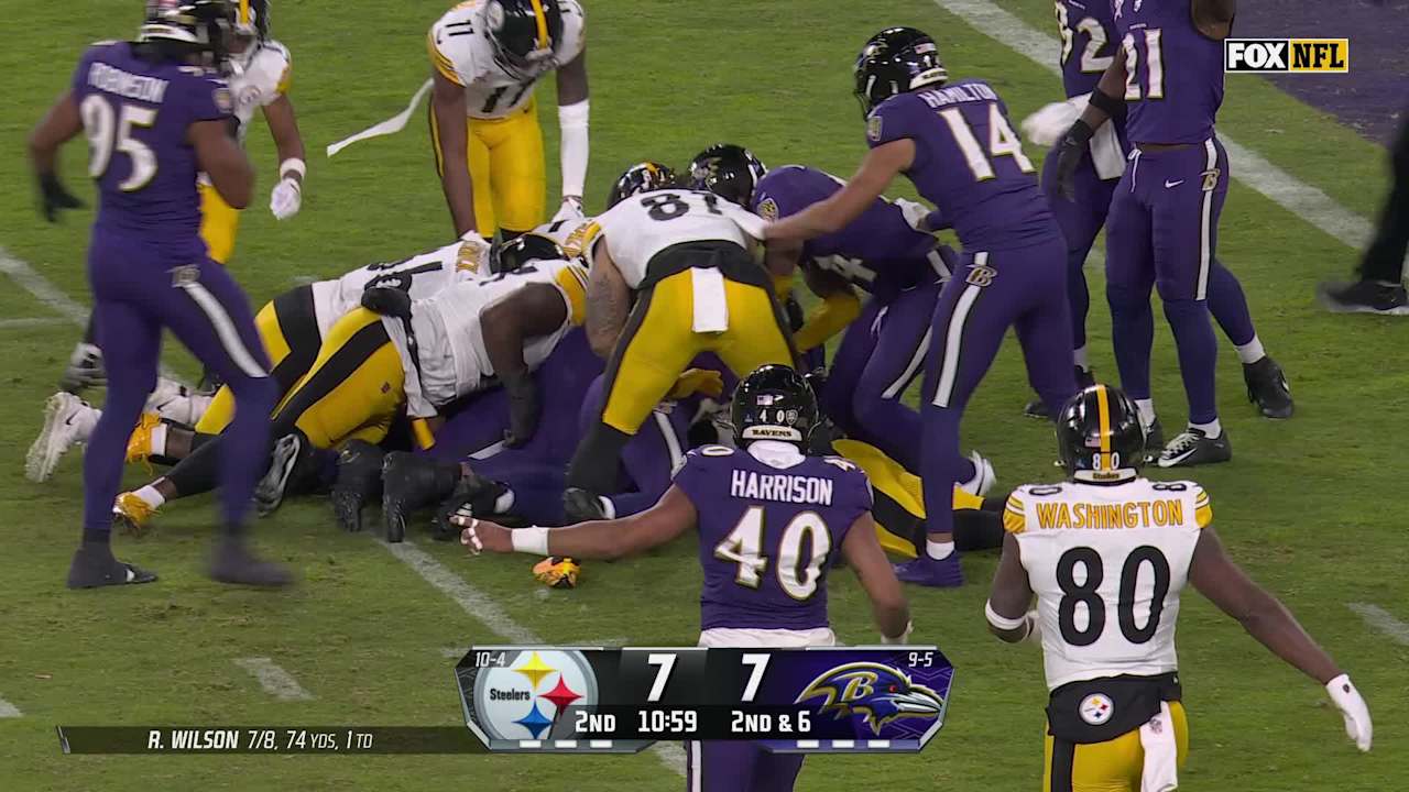 Pittsburgh Steelers quarterback Russell Wilson's near-touchdown run ...