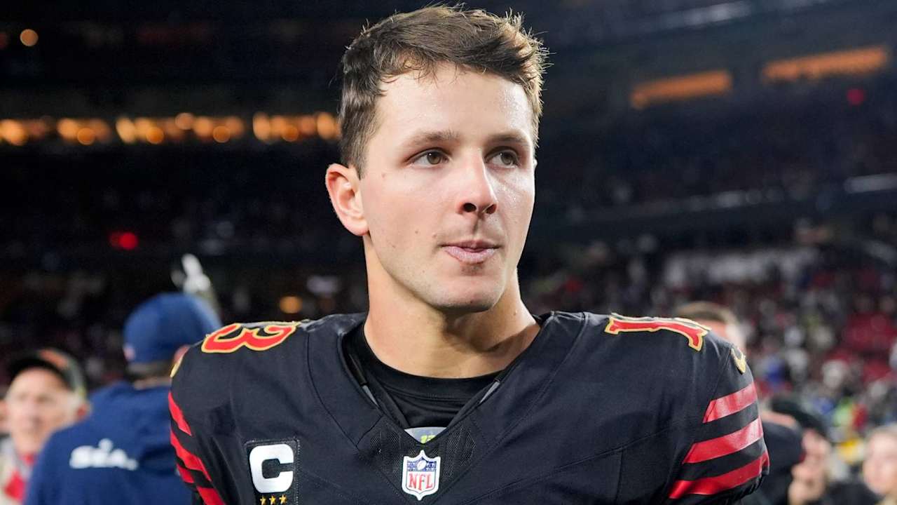 Niners QB Brock Purdy reflects on first playoff loss to Eagles ahead of ...