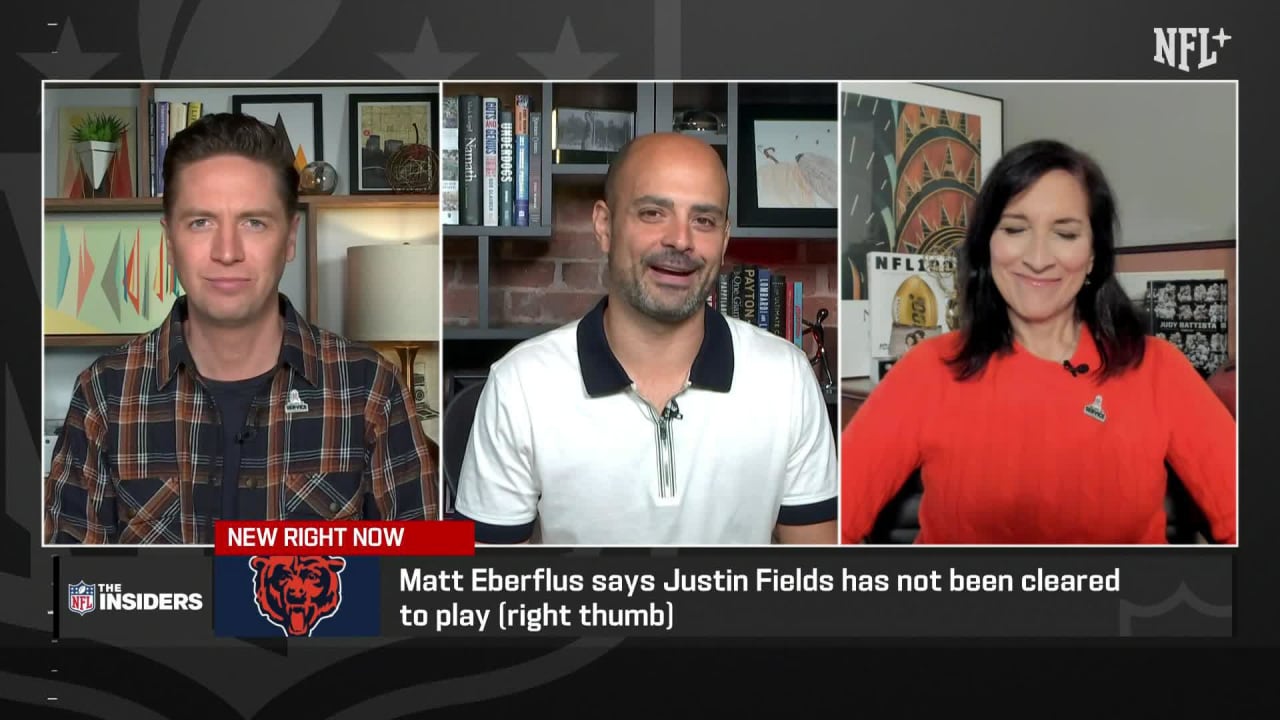 NFL Network insider Tom Pelissero: Chicago Bears quarterback Justin Fields (thumb) still not ...