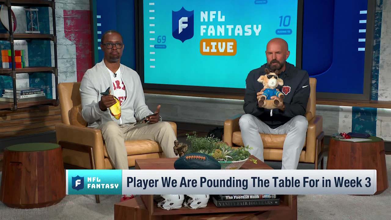 NFL Network's Adam Rank and Kimmi Chex 'Pound the Table': Week 3 must starts | 'NFL Fantasy Live'