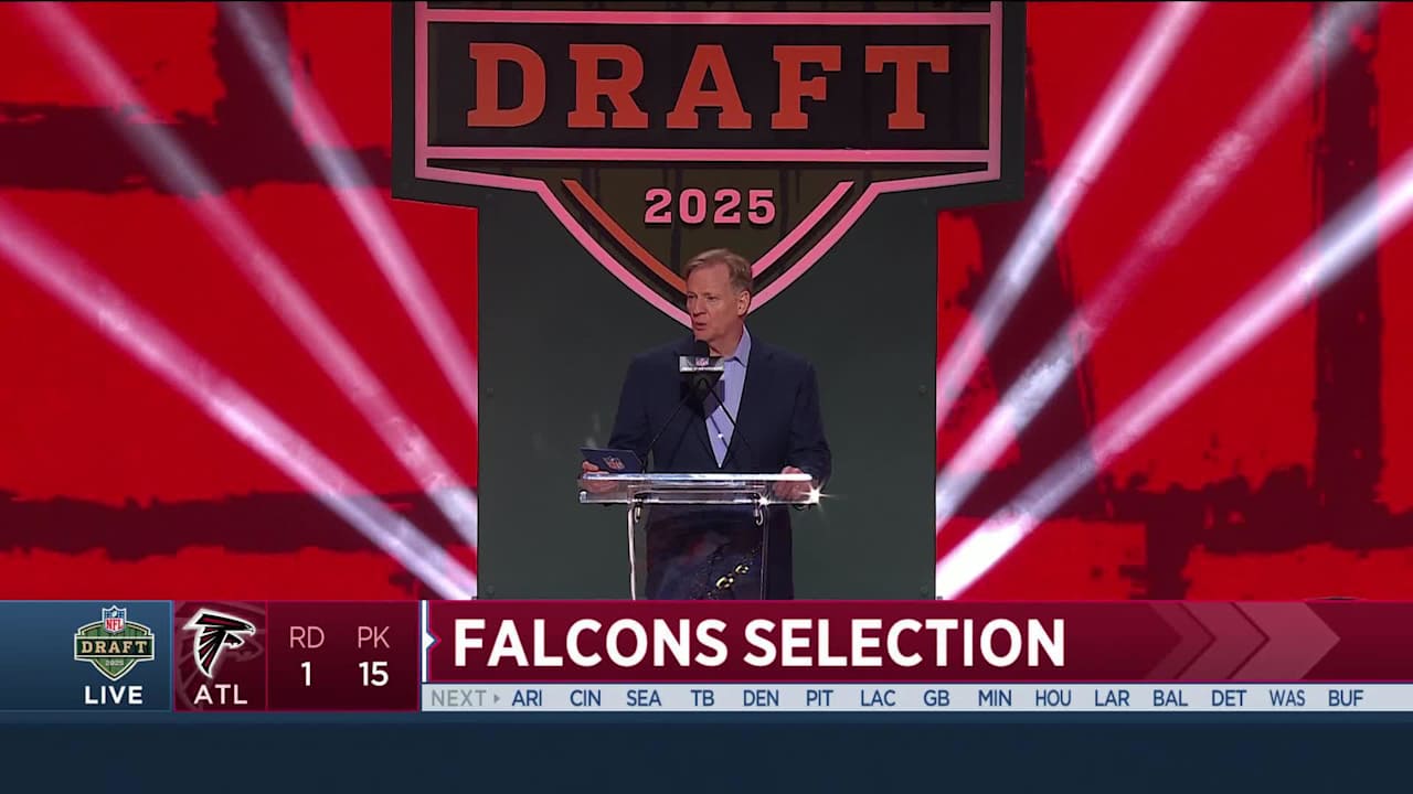 The Atlanta Falcons select Georgia Bulldogs defensive end Jalon Walker ...