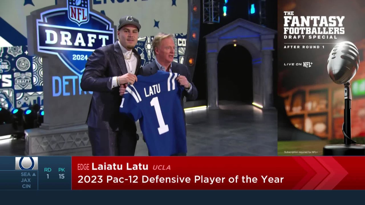 Bucky Brooks, Lance Zierlein react to Indianapolis Colts selecting EDGE Laiatu Latu at No. 15 ...