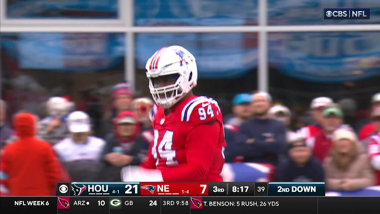 New England Patriots defensive tackle Jaquelin Roy's second sack of '24 ...