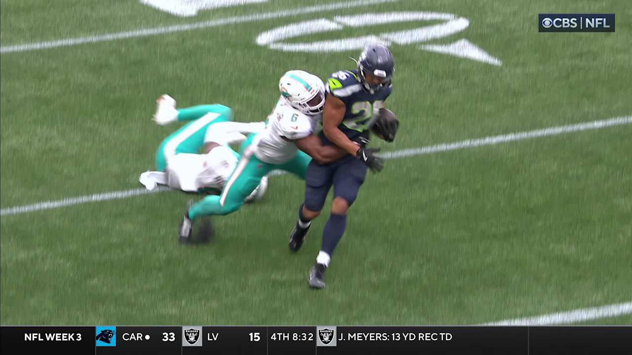 Seattle Seahawks running back Zach Charbonnet's second touchdown comes ...