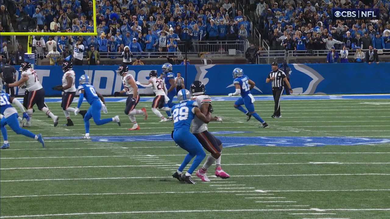 Detroit Lions Kindle Vildor's pass-interference penalty keeps Chicago ...
