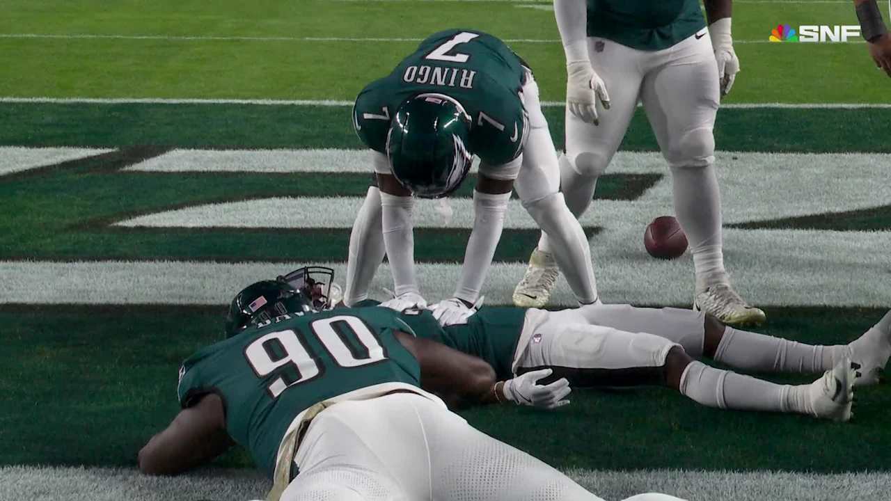 Tipped interception! Philadelphia Eagles cornerback Cooper DeJean snags ...