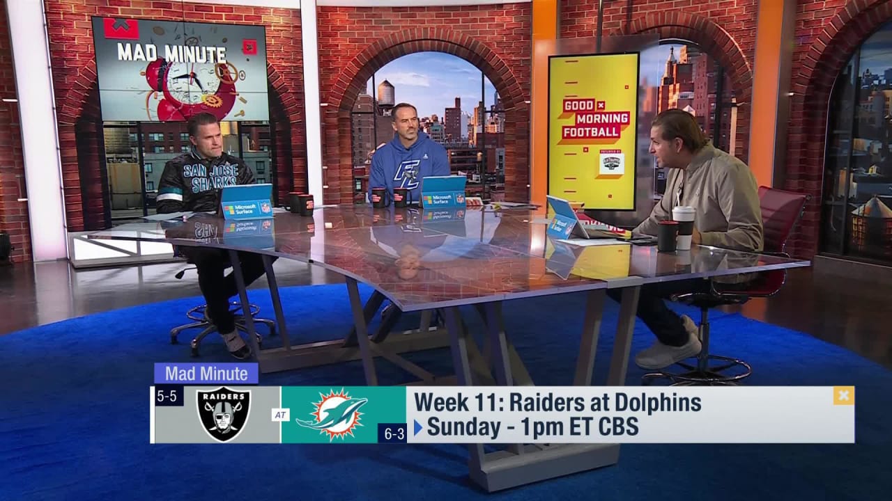 The 'Mad Minute' on Las Vegas Raiders-Miami Dolphins in Week 11 | 'GMFB'