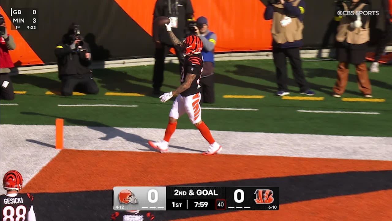 Cincinnati Bengals quarterback Joe Burrow's 15th touchdown pass of '25 ...