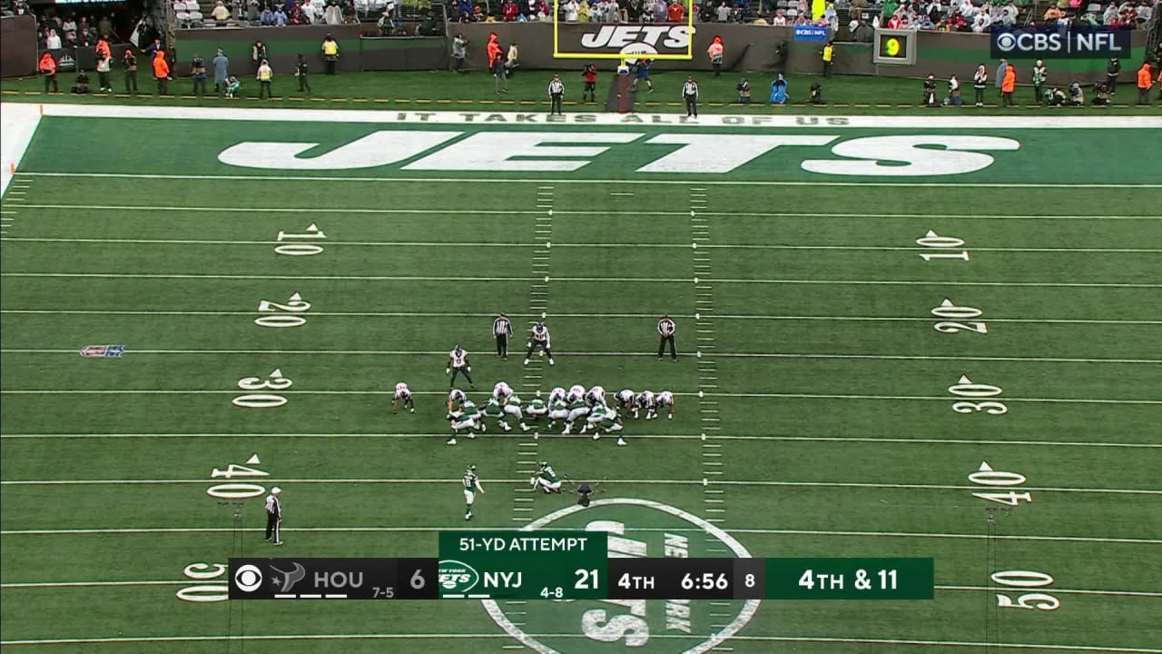 New York Jets kicker Zuerlein's 51-yard FG extends Jets' lead to 18 in ...