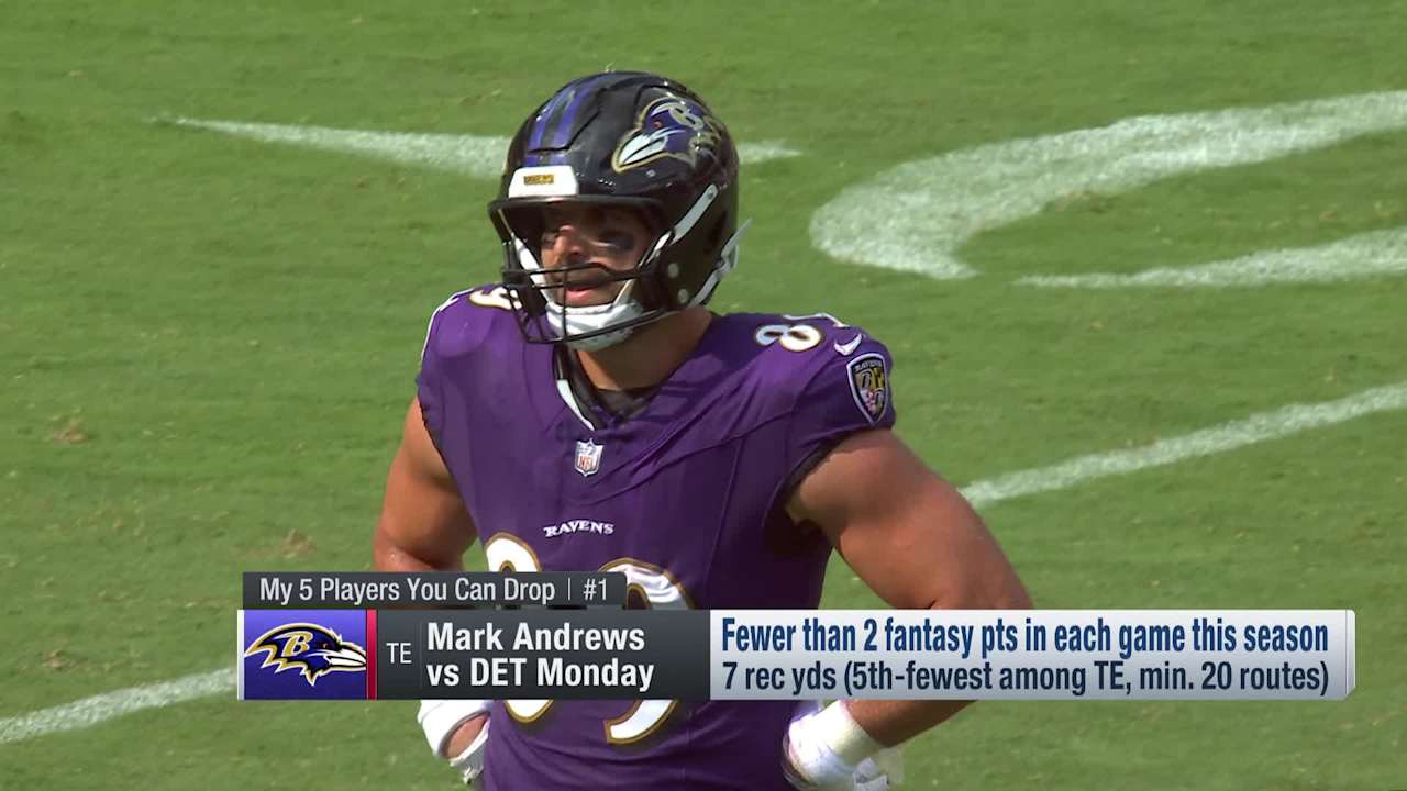 Five players you can drop ahead of Week 3 | 'NFL Fantasy Live'