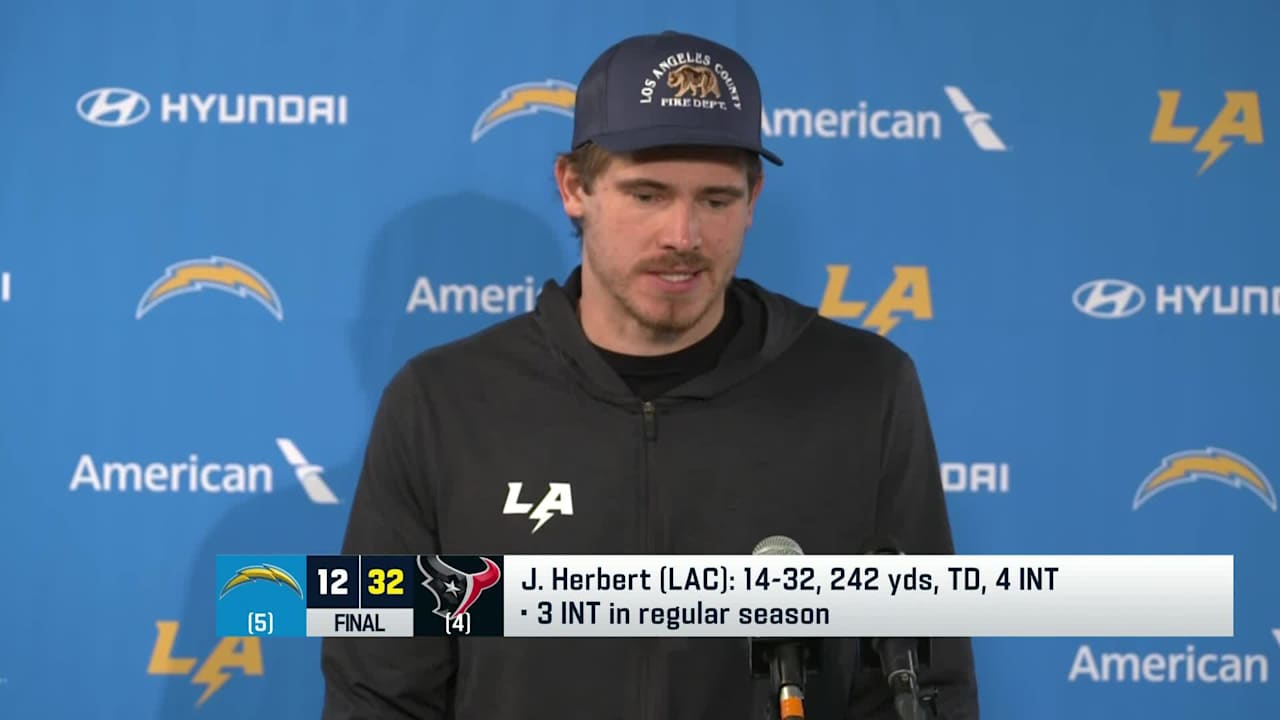 Los Angeles Chargers quarterback Justin Herbert on wild card loss to ...