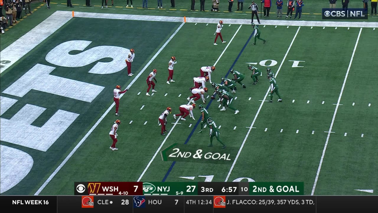 Washington Commanders linebacker Cody Barton takes off for 52-YARD INT ...