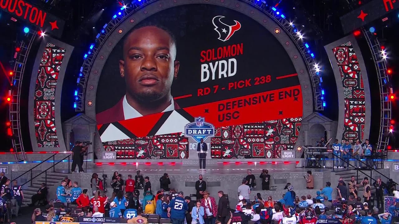 Houston Texans select defensive end Solomon Byrd with No. 238 pick in ...
