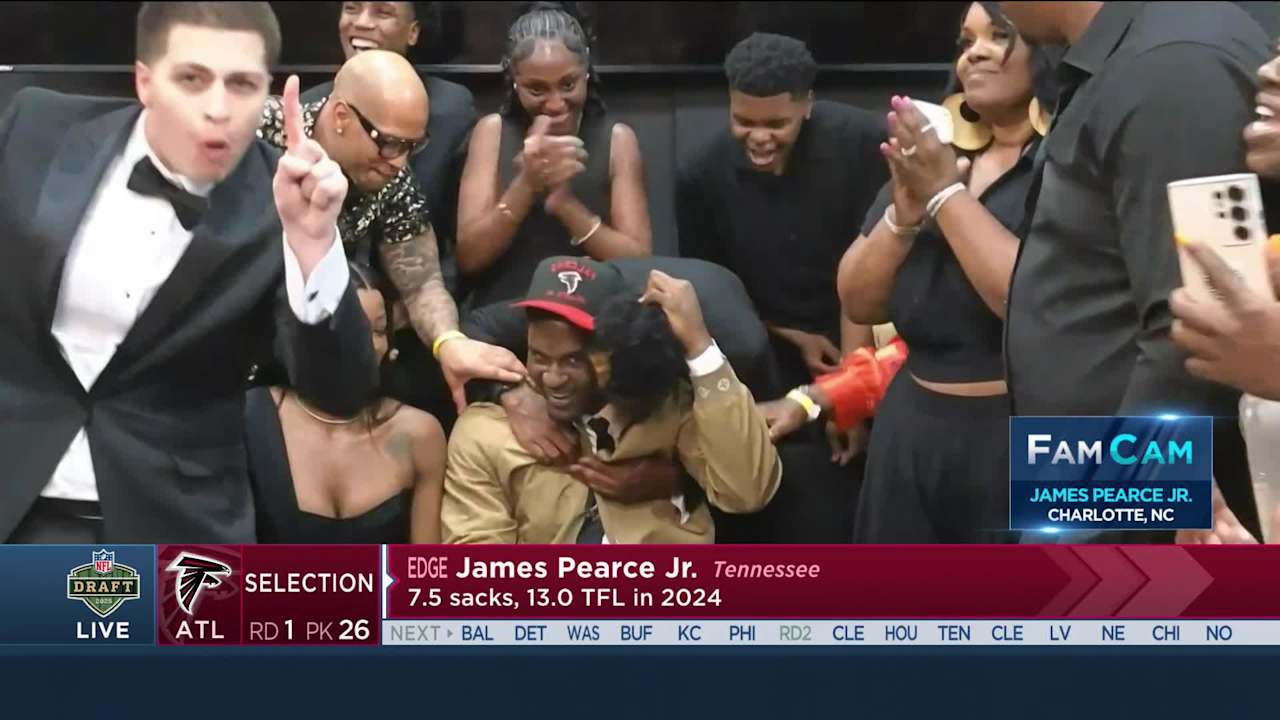 Atlanta Falcons select edge rusher James Pearce Jr. with No. 26 pick in ...
