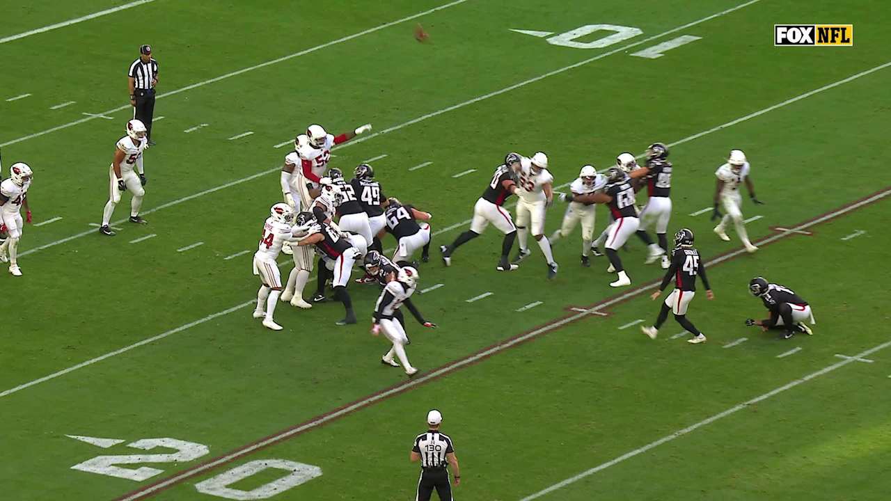 Arizona Cardinals defensive lineman Calais Campbell blocks Atlanta ...