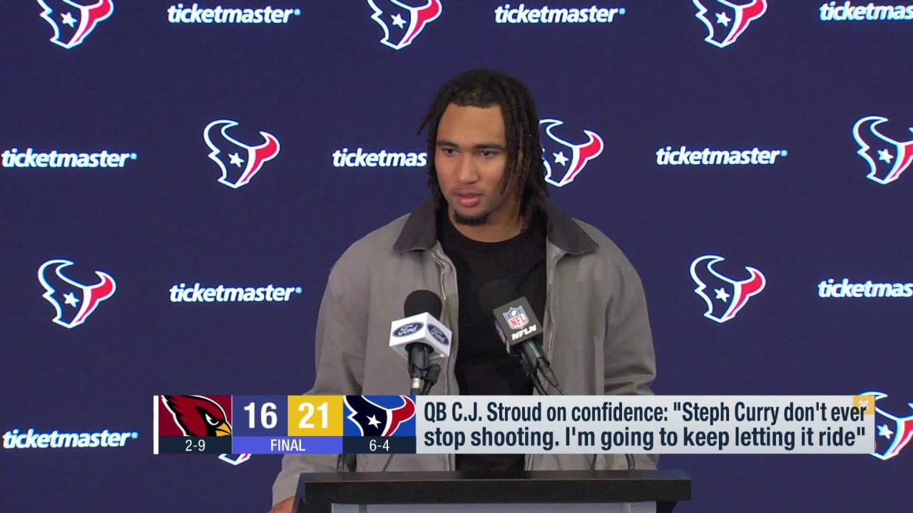 Houston Texans quarterback C.J. Stroud on his confidence: 'Steph Curry ...