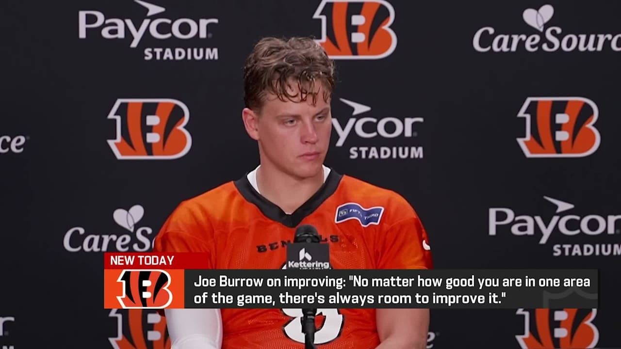 Cincinnati Bengals quarterback Joe Burrow discusses things he wants to ...