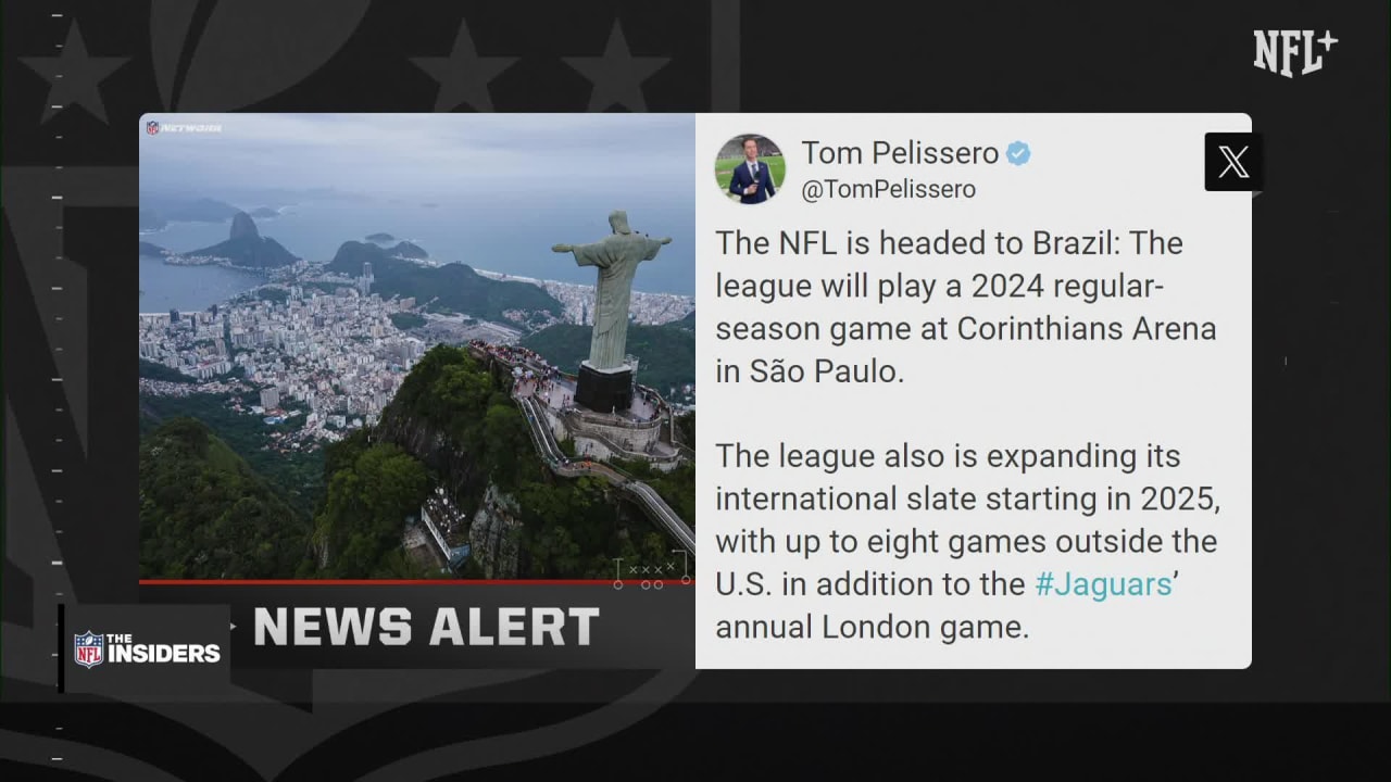 NFL to play one game in Brazil during the 2024 season | 'The Insiders'