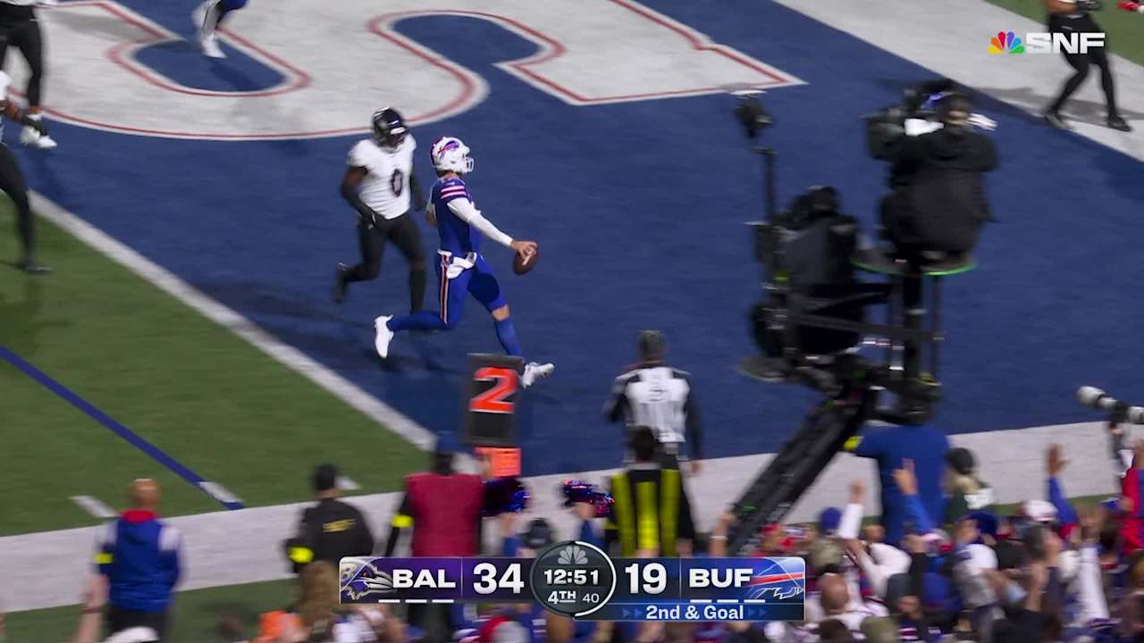 Buffalo Bills quarterback Josh Allen's first touchdown run of 2025 ...