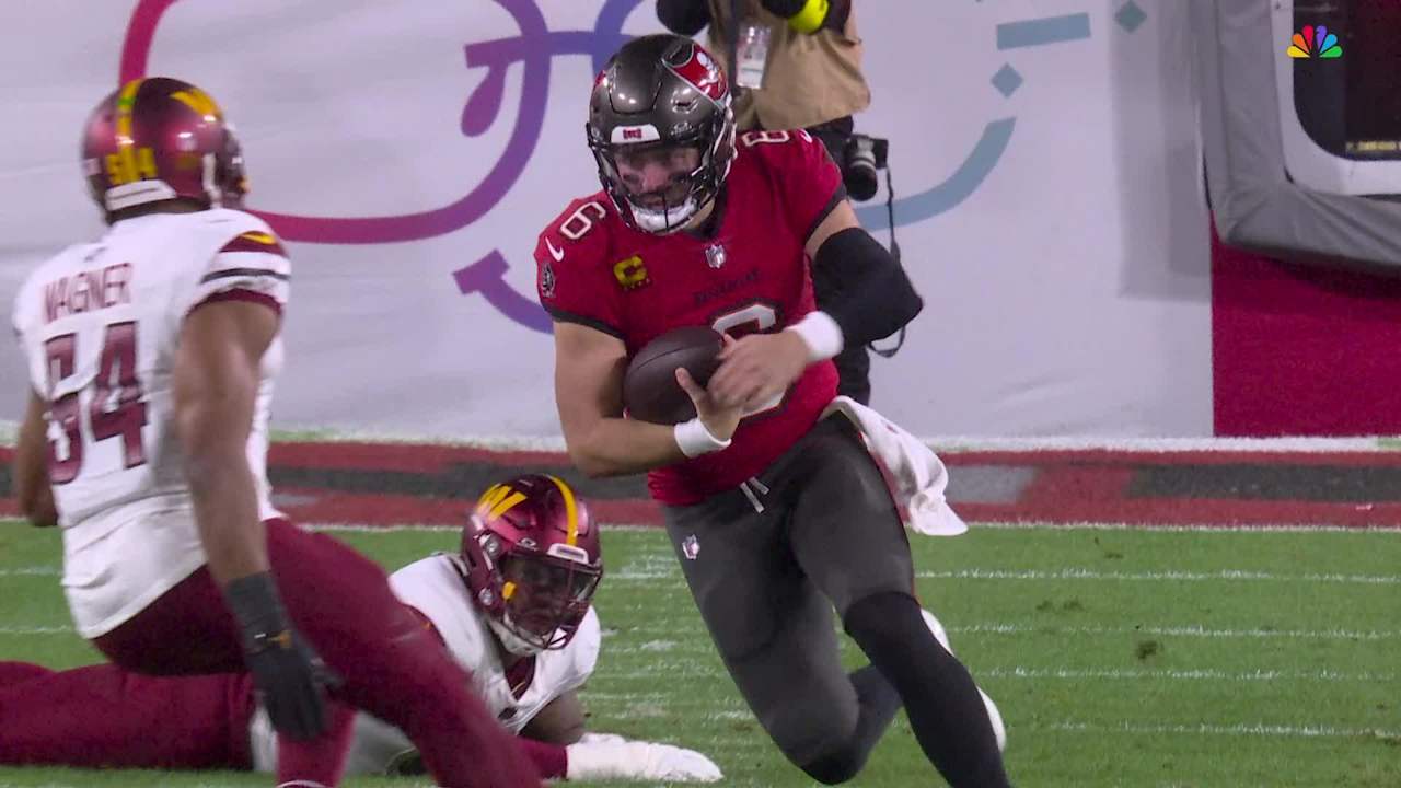 Can't-Miss Play: Tampa Bay Buccaneers quarterback Baker Mayfield deploys his truck stick in ...