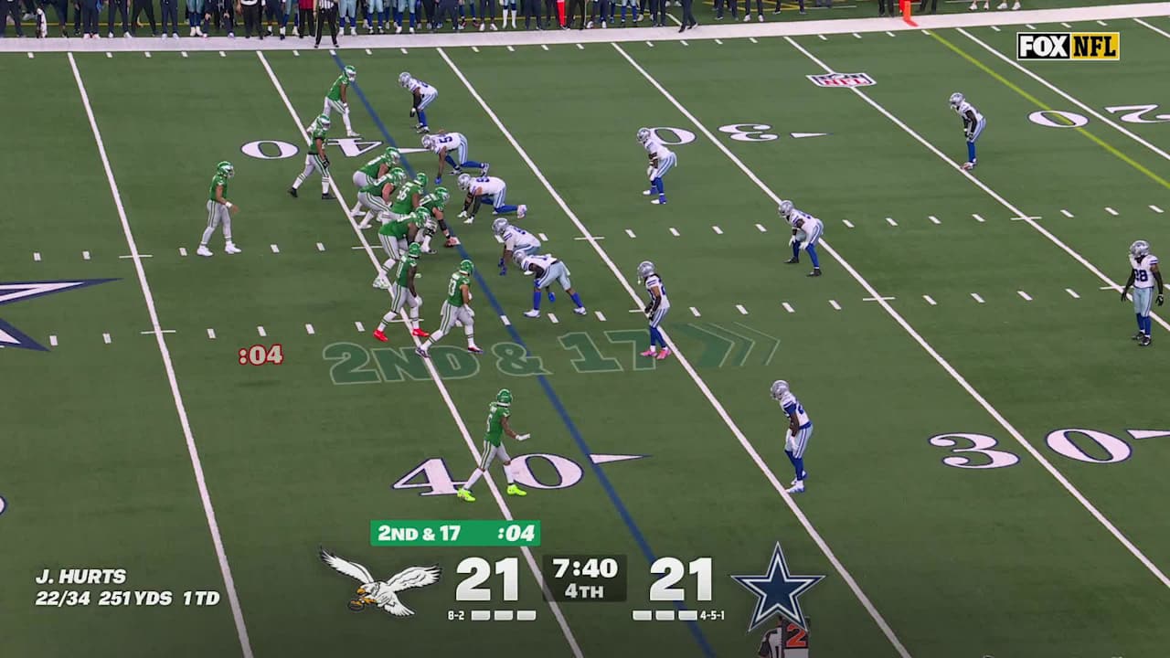 Dallas Cowboys defensive end Sam Williams chase-down strip on ...