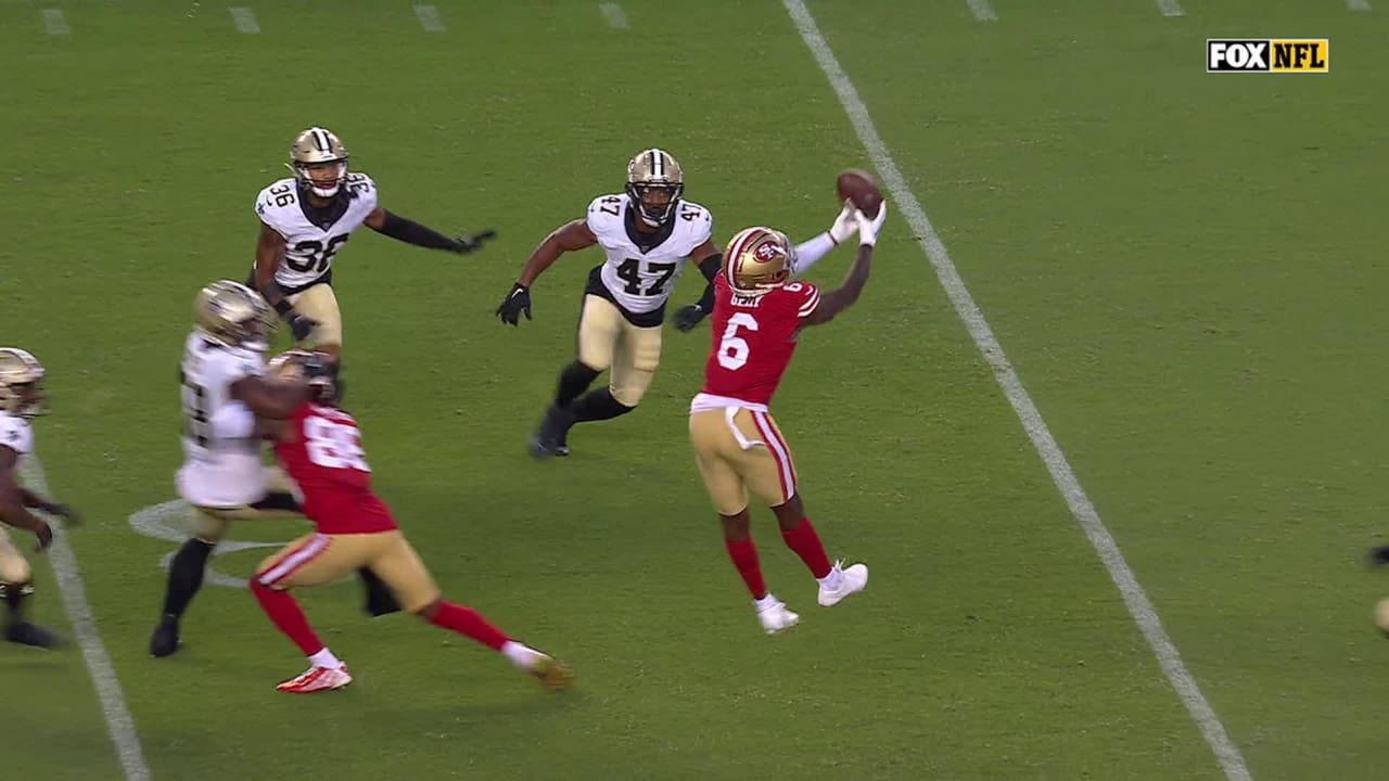 San Francisco 49ers wide receiver Danny Gray plucks bobbled pass from ...