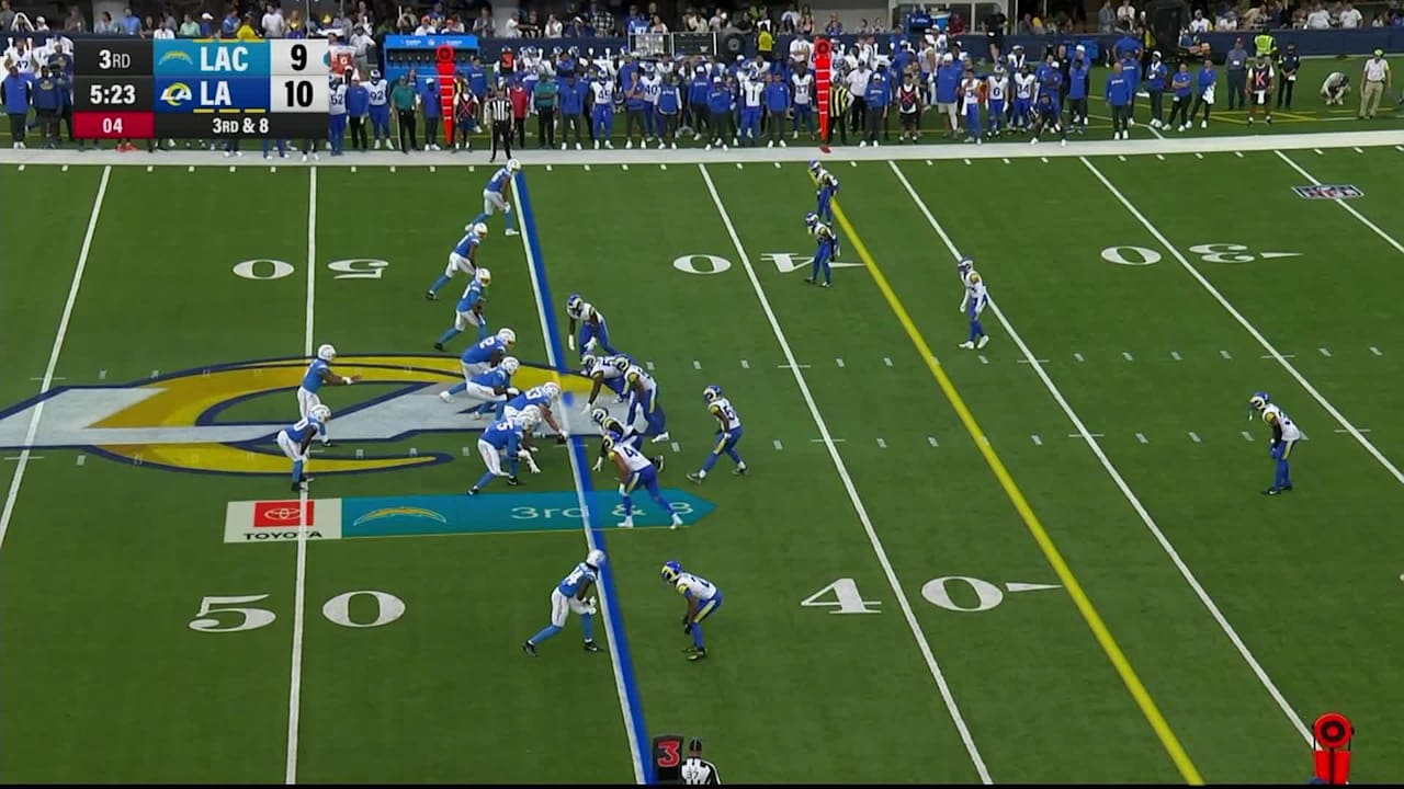 Los Angeles Chargers quarterback Trey Lance finds wide receiver Tre ...