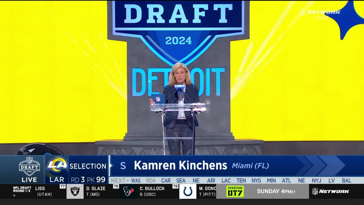Los Angeles Rams select safety Kamren Kinchens with No. 99 pick in 2024 ...